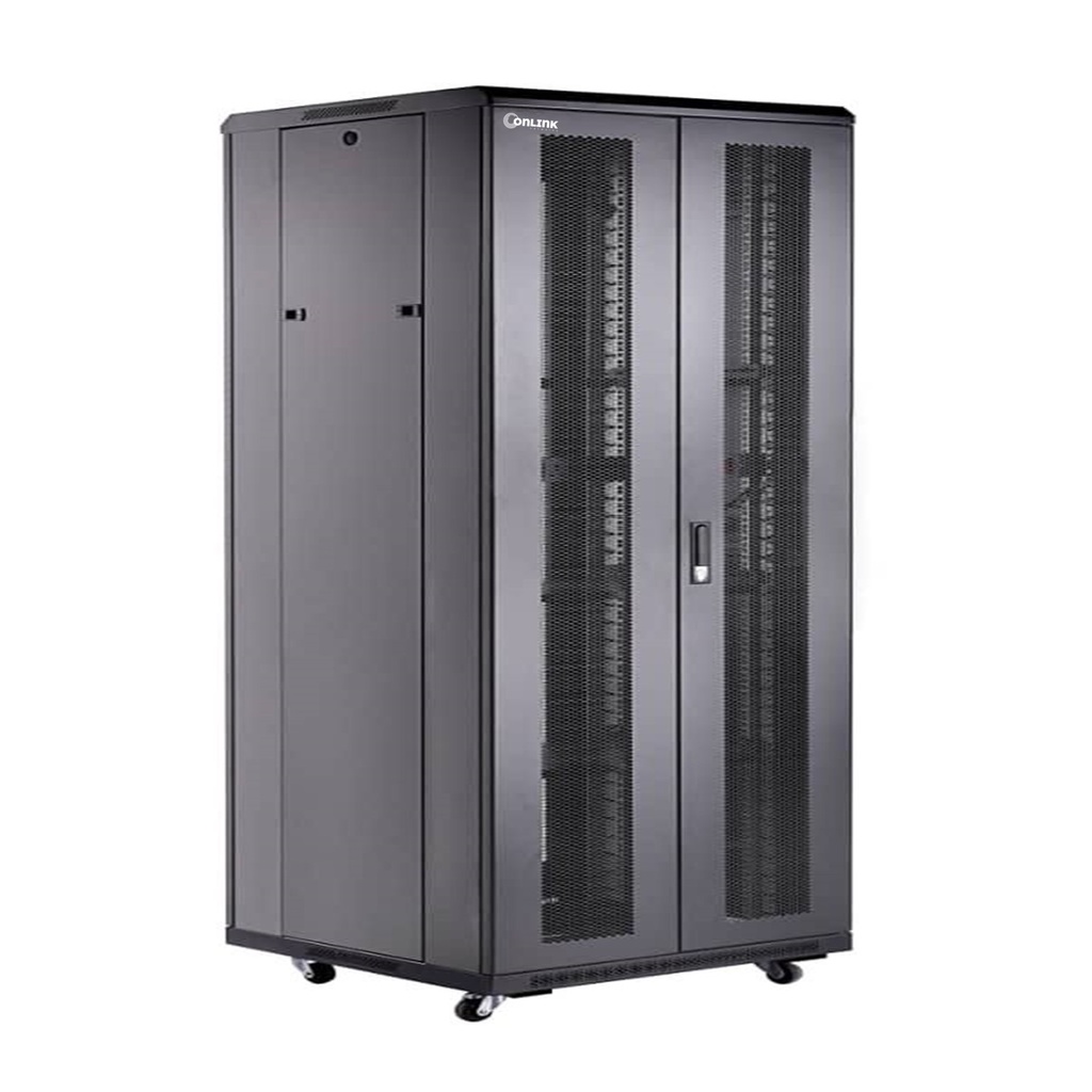 Rack de Piso Cerrado Onlink 32U 600x800x1609mm con Puerta Frontal de ...